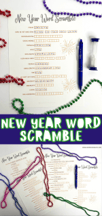 4 New Years Word Scramble With Answers (Free Printables)