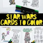 Free Printable Star Wars Birthday Cards to Color In