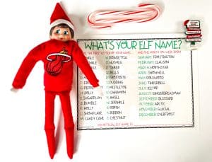 Free Christmas Elf Name Generator Printable