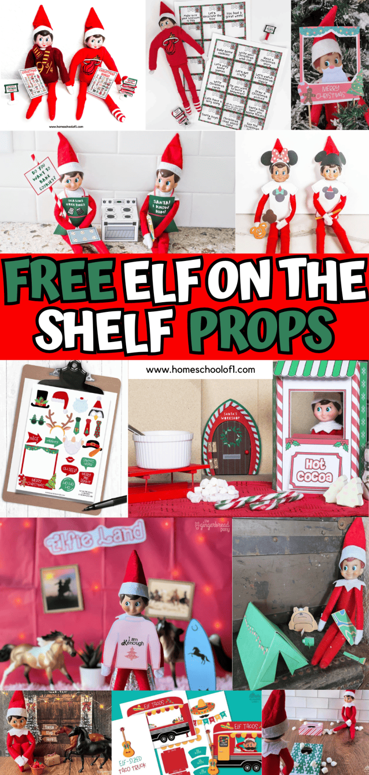 17 Free Printable Elf on the Shelf Props (Quick & Easy Fun!)
