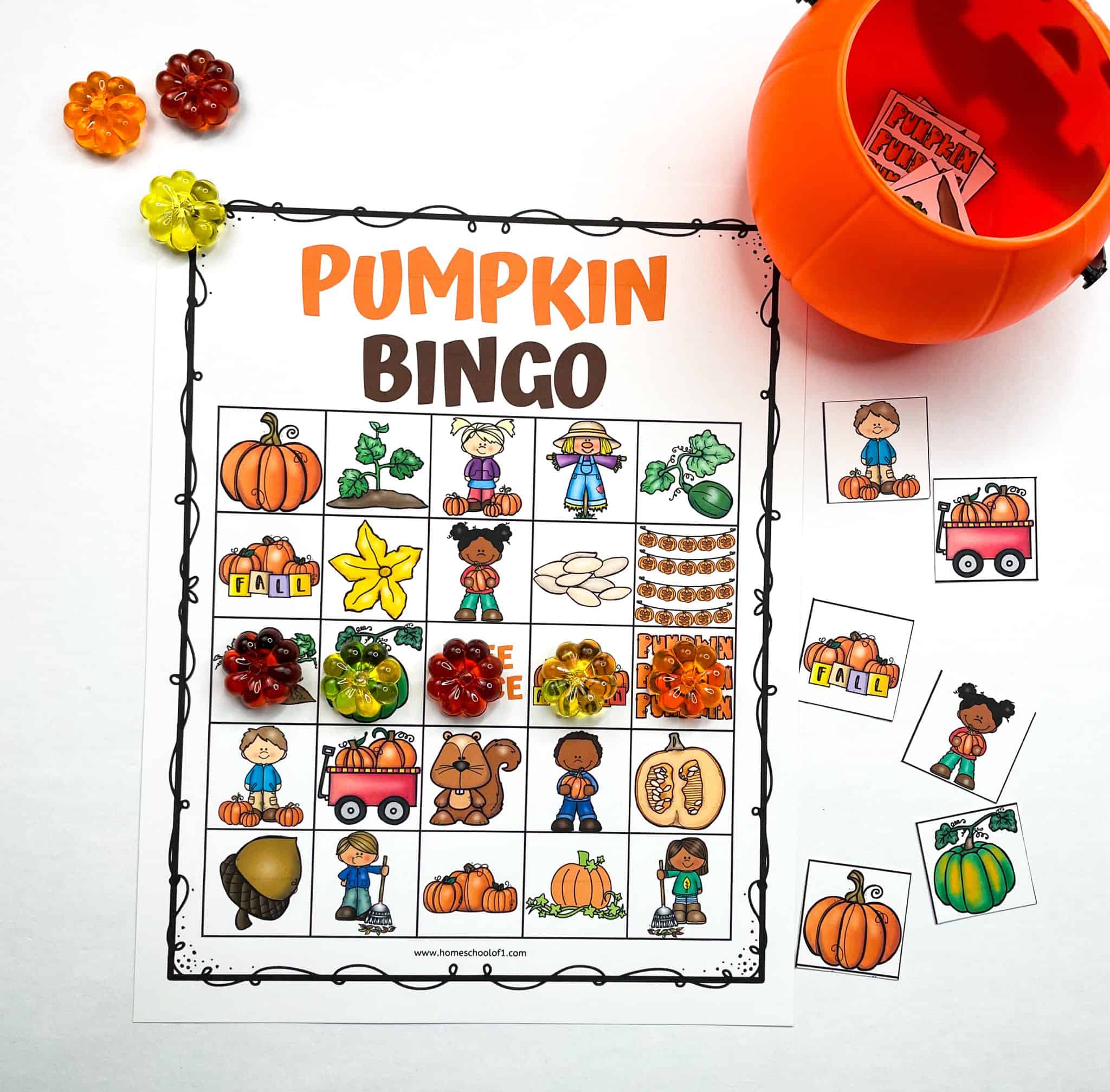 Free Pumpkin Bingo Printable Game For Kids