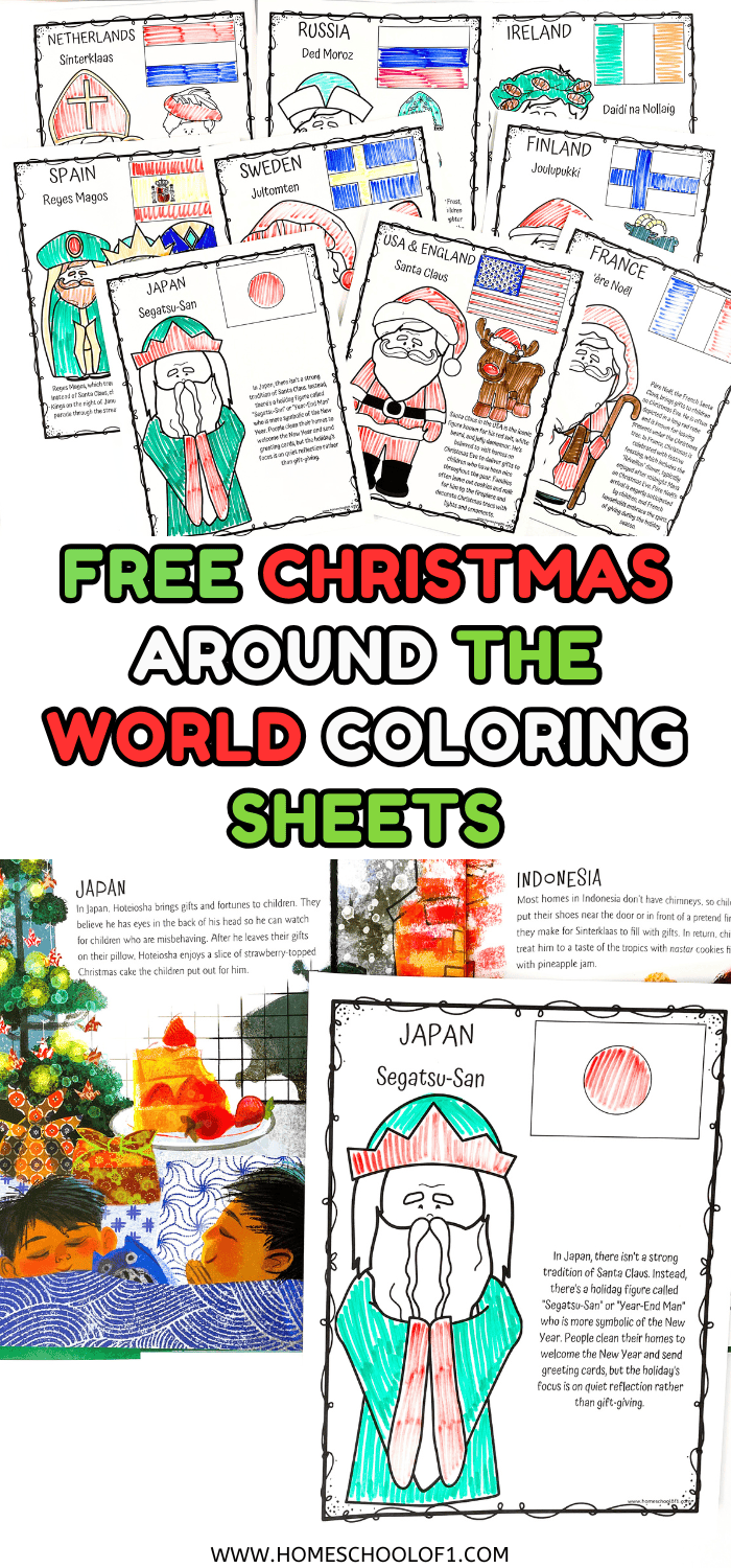 Free Christmas Around the World Coloring Pages
