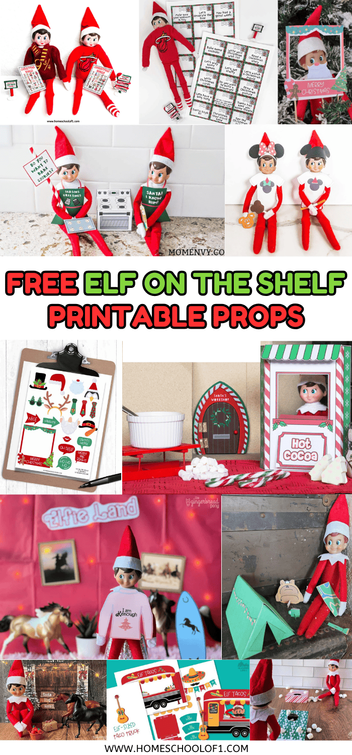 17 Free Printable Elf on the Shelf Props (Quick & Easy Fun!)
