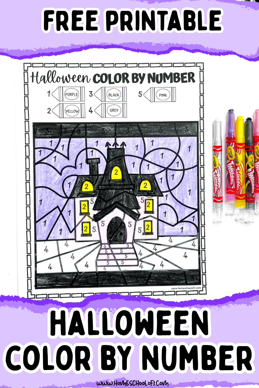 Free Halloween Color by Number Printables