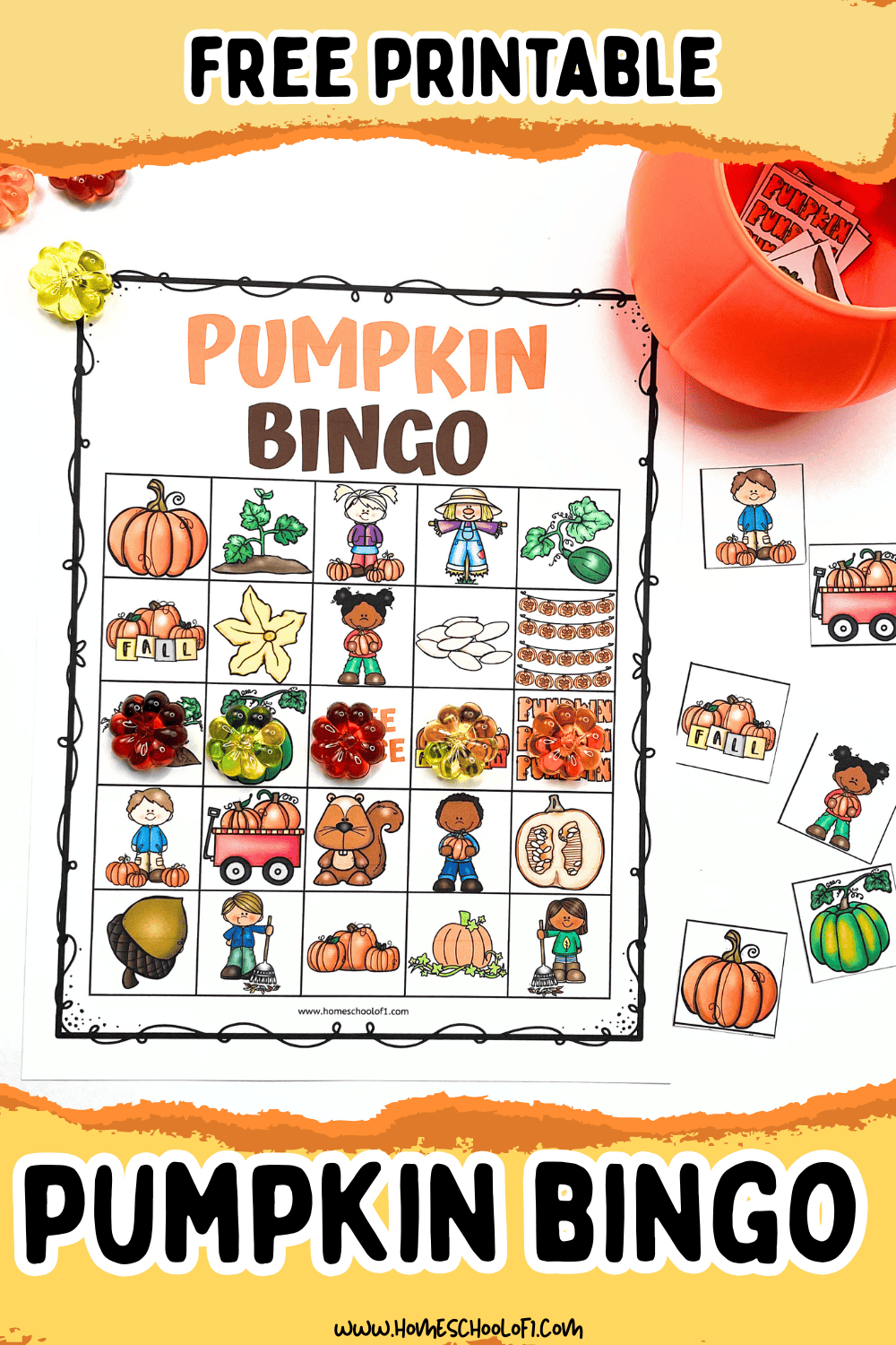 Free Pumpkin Bingo Printable Game For Kids