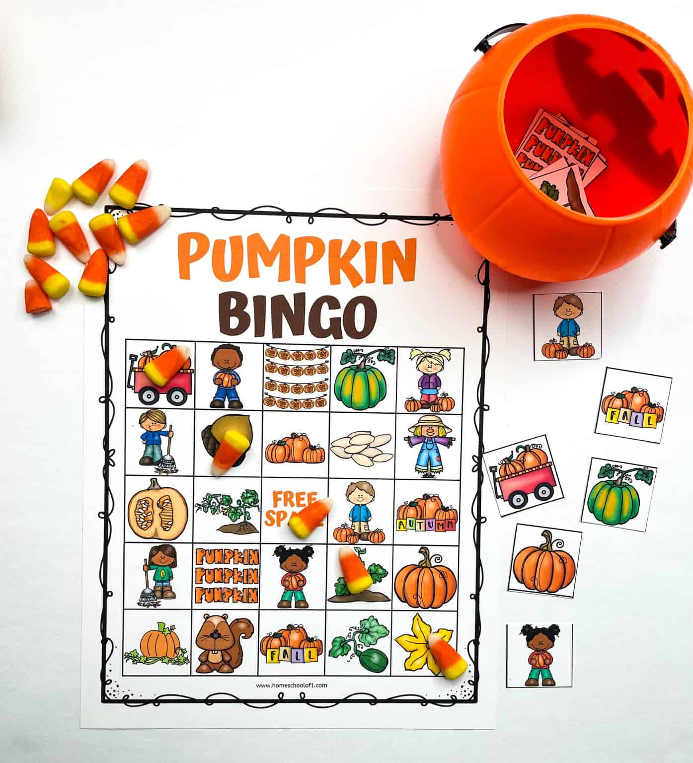 Free Pumpkin Bingo Printable Game For Kids