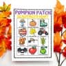 Free Pumpkin Patch Scavenger Hunt Printable