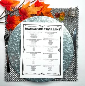 Thanksgiving Trivia Printable (With Answers)