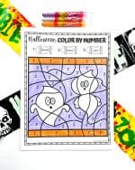 Free Halloween Color by Number Printables