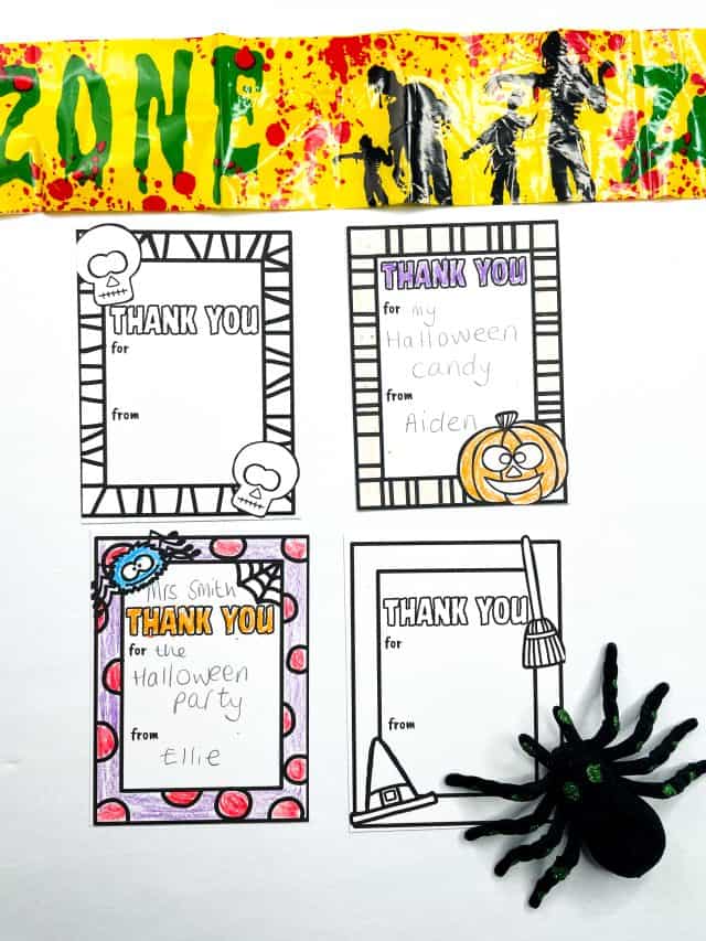 Free Halloween Thank You Cards Printable