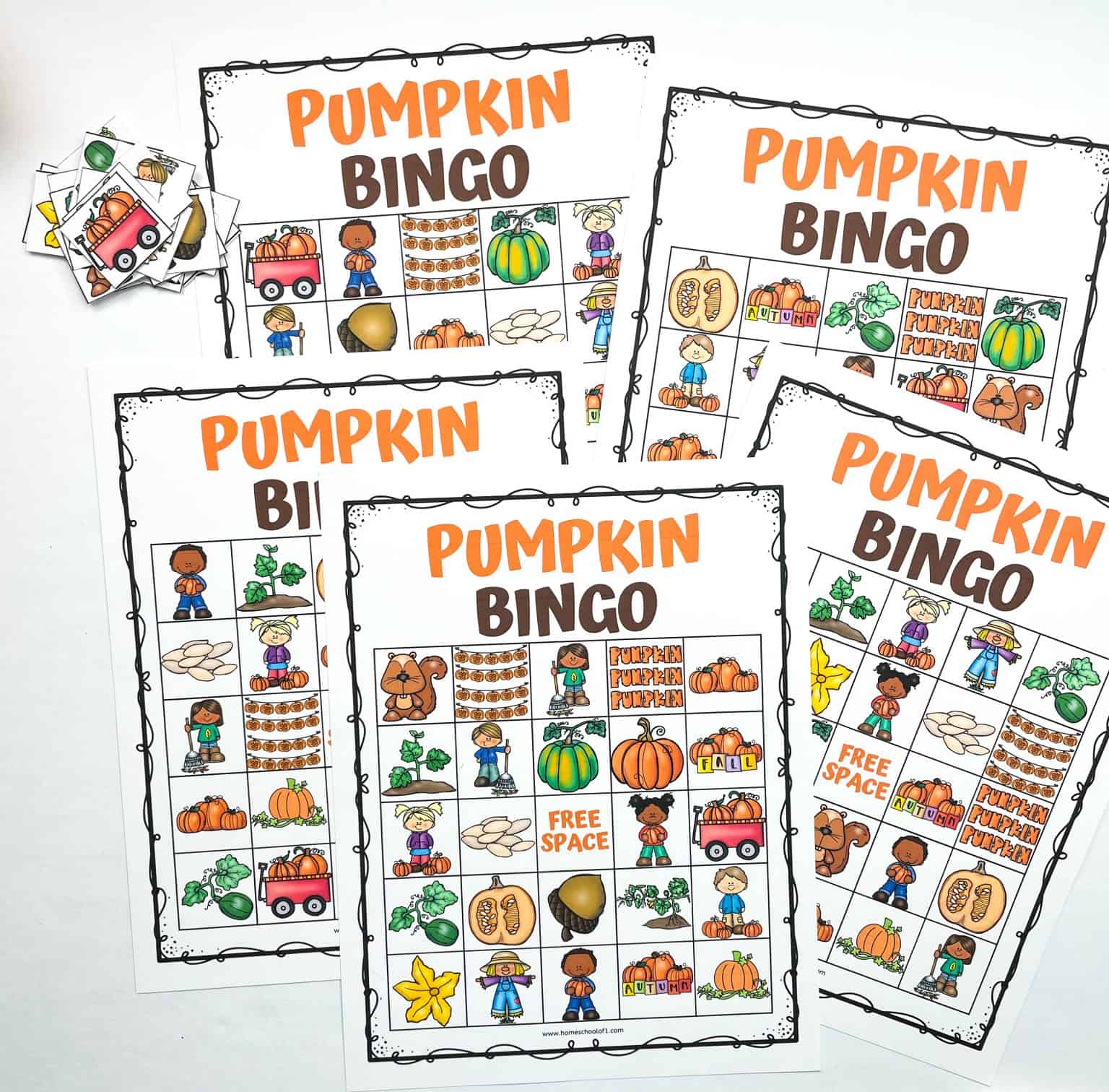 Free Pumpkin Bingo Printable Game For Kids