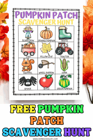 Free Pumpkin Patch Scavenger Hunt Printable