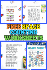Free Space Counting Worksheet for Preschool