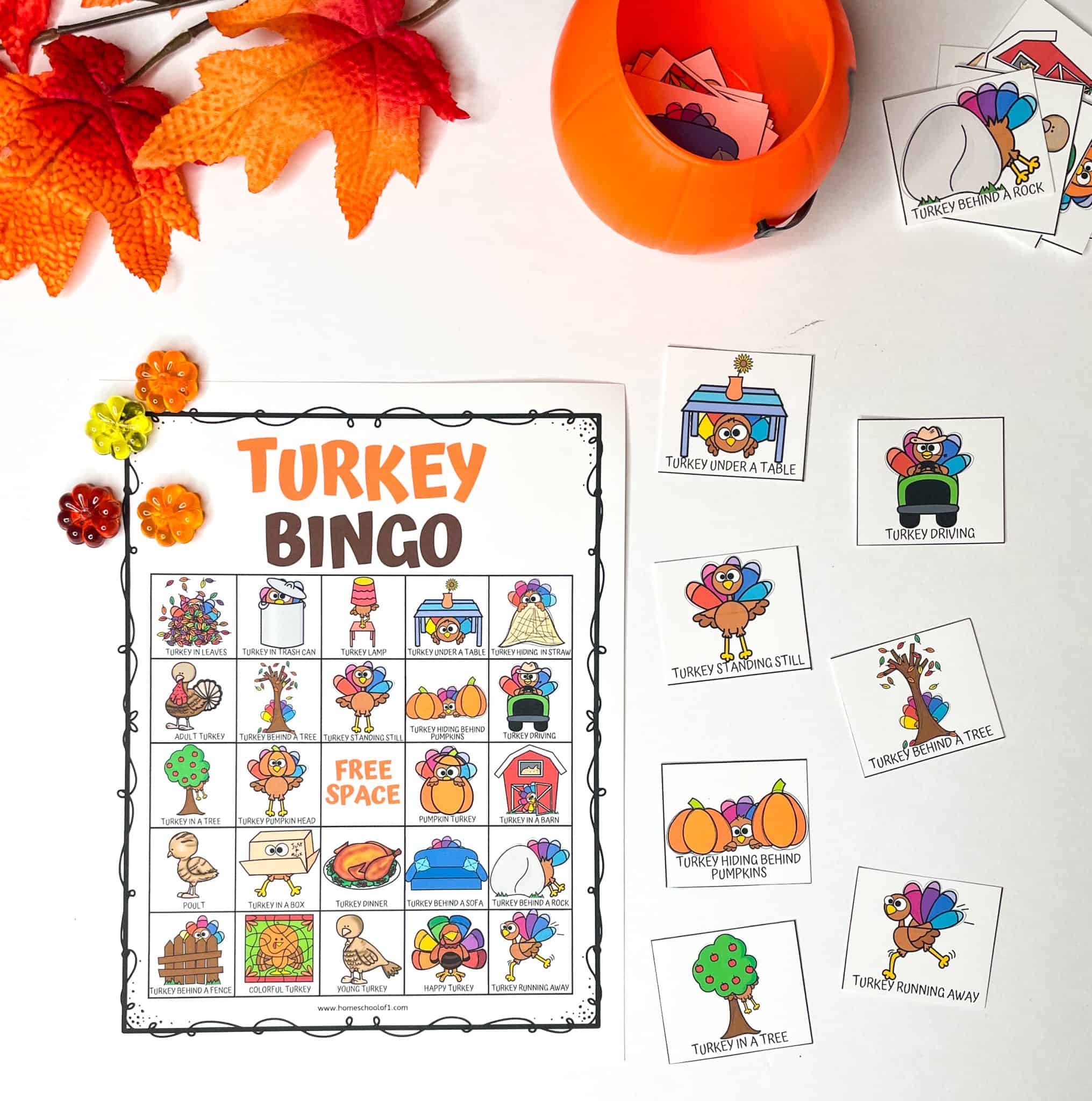 Free Turkey Bingo Cards Printable