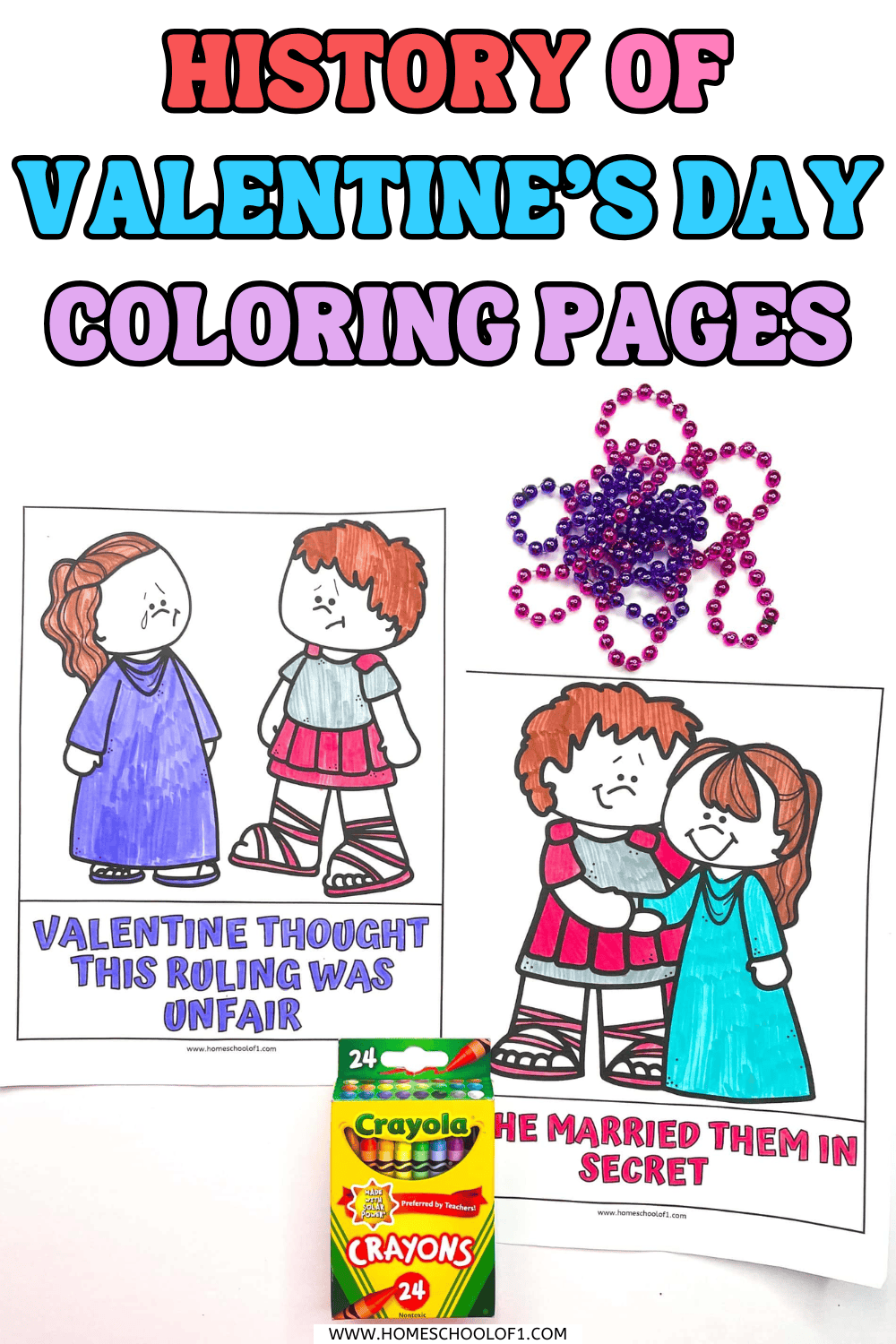 Free History of Valentine's Day Worksheet for Kids