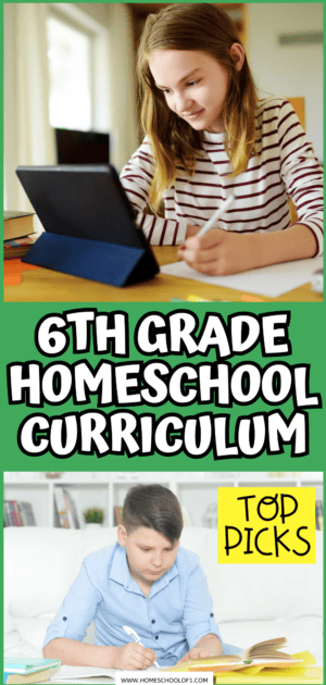 6th Grade Homeschool Curriculum by Subject