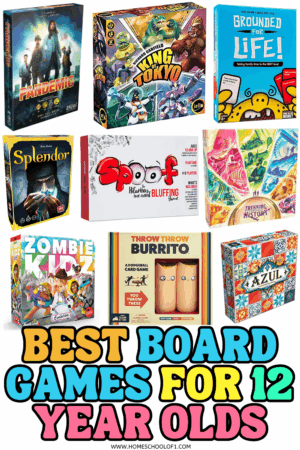 21 Best Board Games for 12 Year Olds For Family Game Night