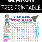 Star Wars Word Search (Free Printable)