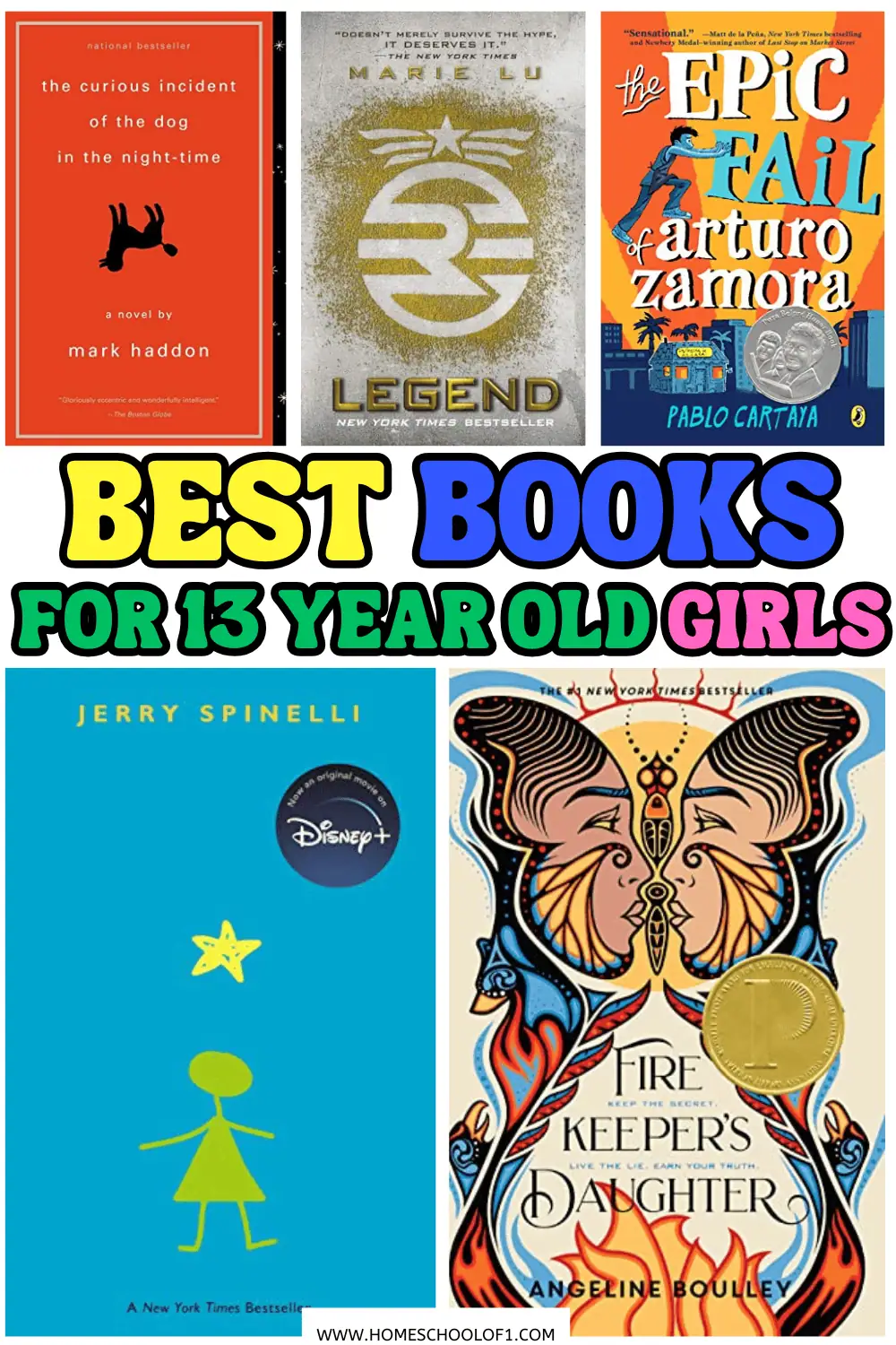 21 Best Books for 13 Year Old Girls | Must Read YA Picks