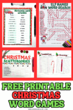 Free Printable Christmas Word Games for Kids and Families