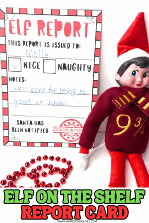 Free Elf Report Card Printable from the Elf on the Shelf