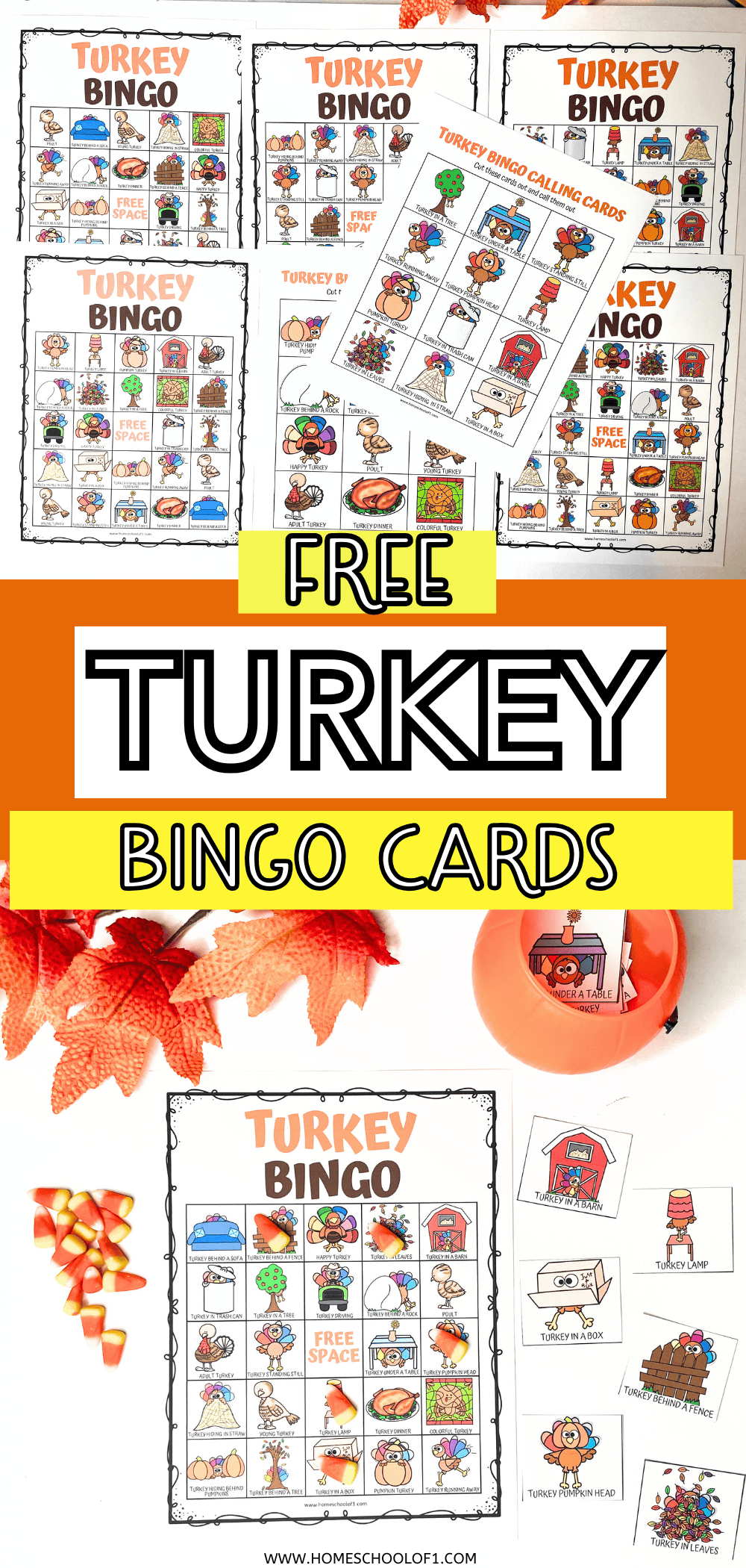 Free Turkey Bingo Cards Printable