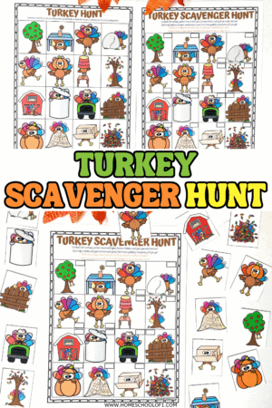 Free Turkey Scavenger Hunt Printable