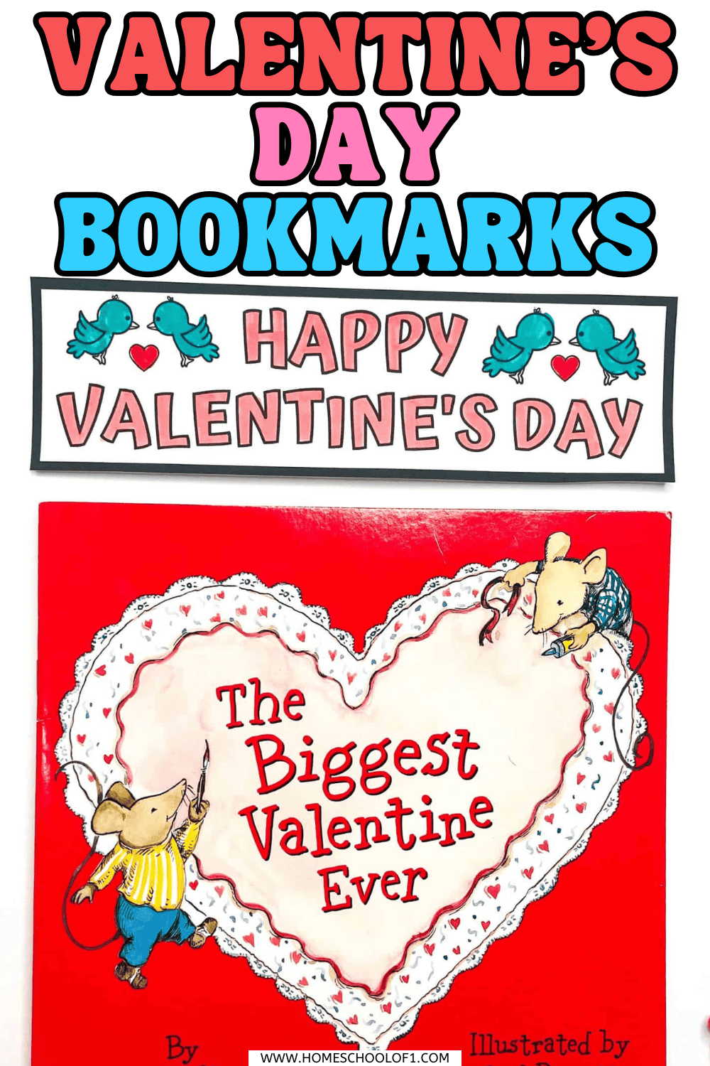 6 Free Printable Valentine’s Day Bookmarks to Color