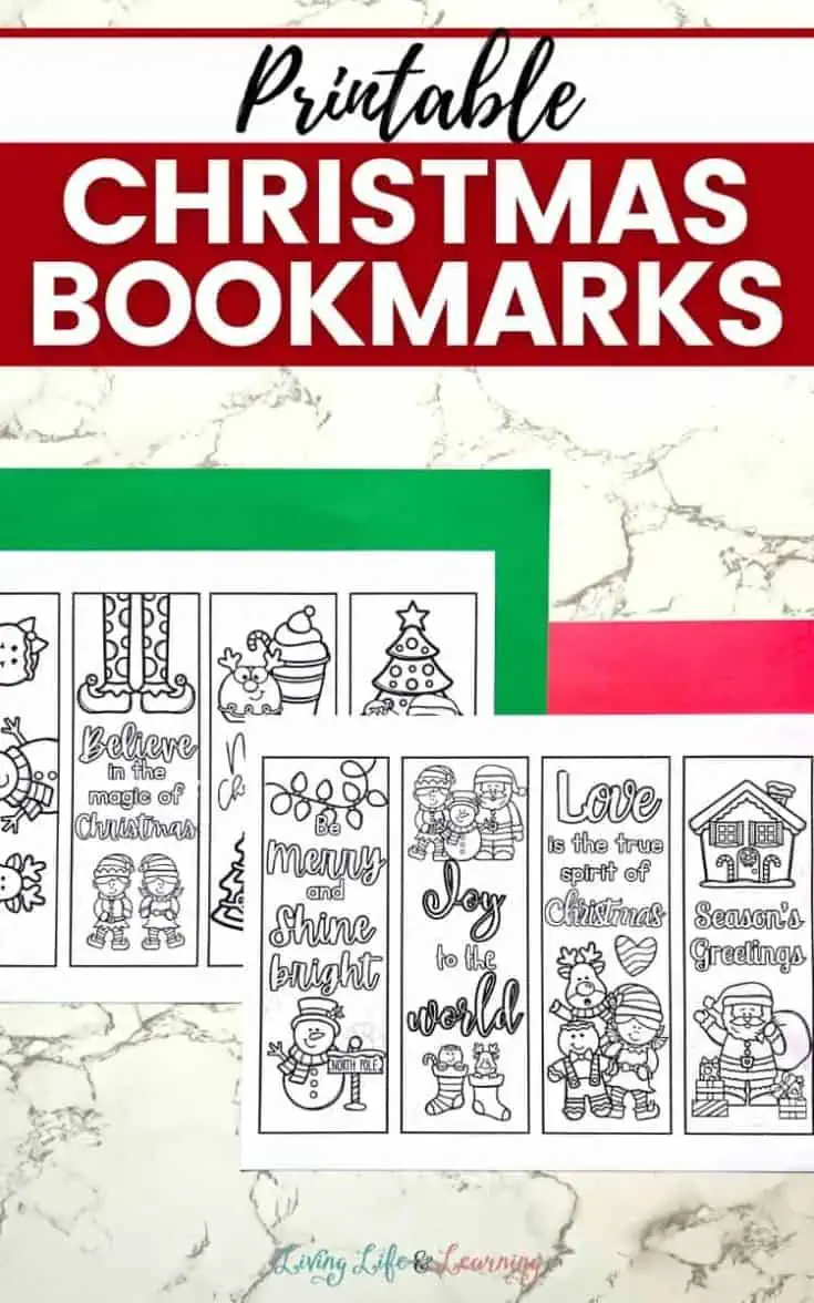 53 Easy Christmas Bookmark Ideas for Kids (Free Printables)