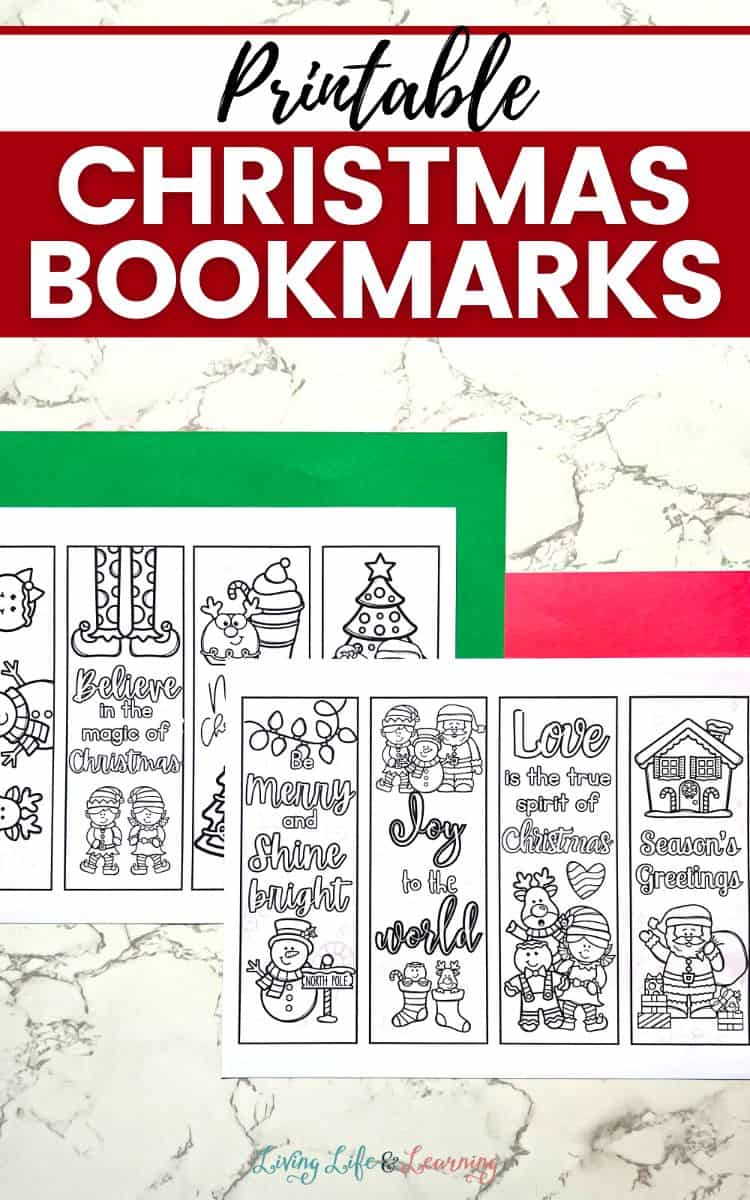 53 Easy Christmas Bookmark Ideas for Kids (Free Printables)