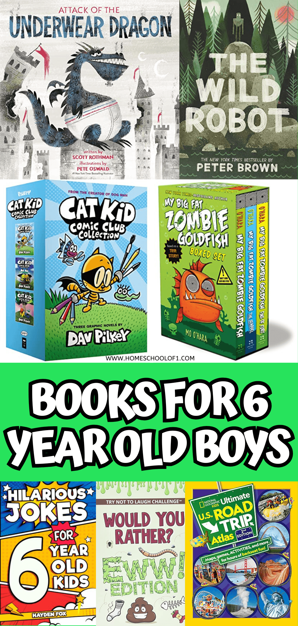 Best Books for 6 Year Old Boys (That They’ll Actually Read)