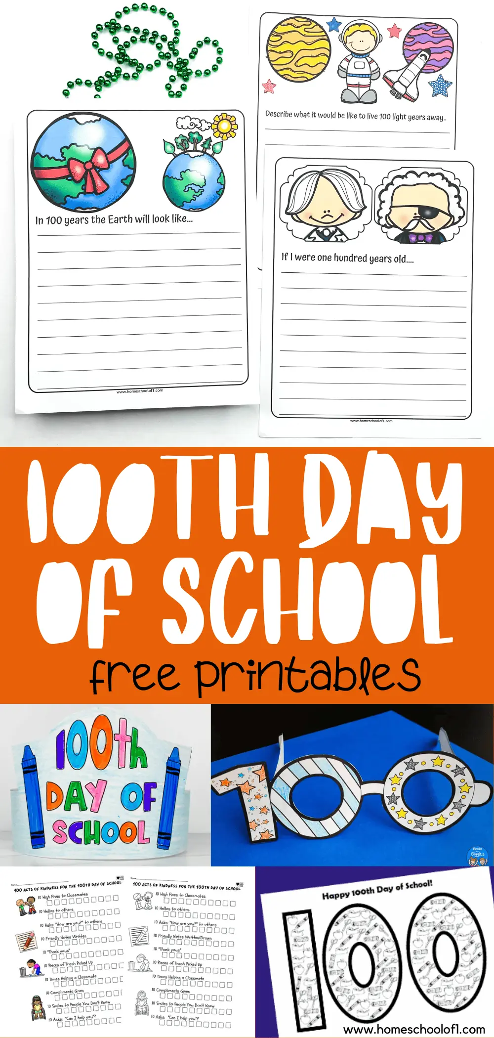 Best 100th Day of School Free Printables