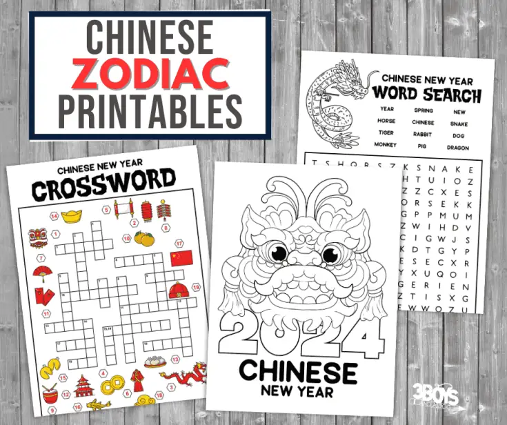 22 Chinese New Year Free Printables for Kids