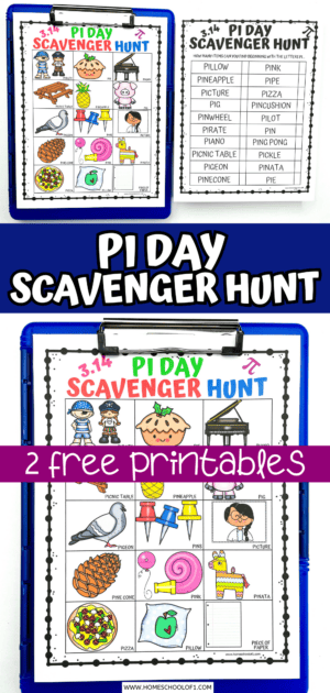 Free Pi Day Scavenger Hunt Printable