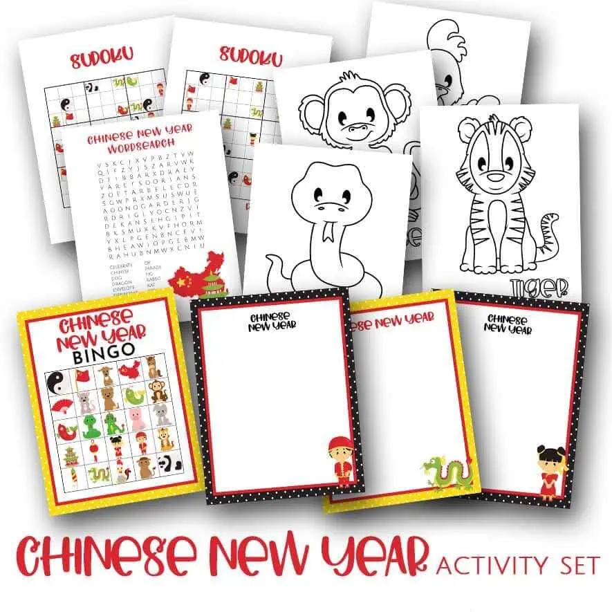22 Chinese New Year Free Printables for Kids