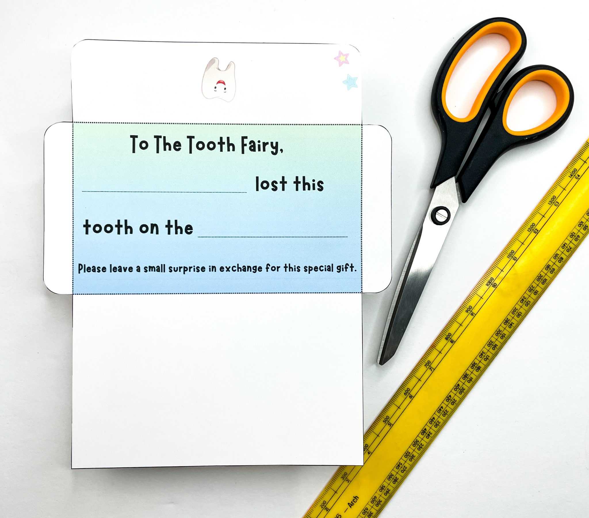 Free Tooth Fairy Envelope Printable Template