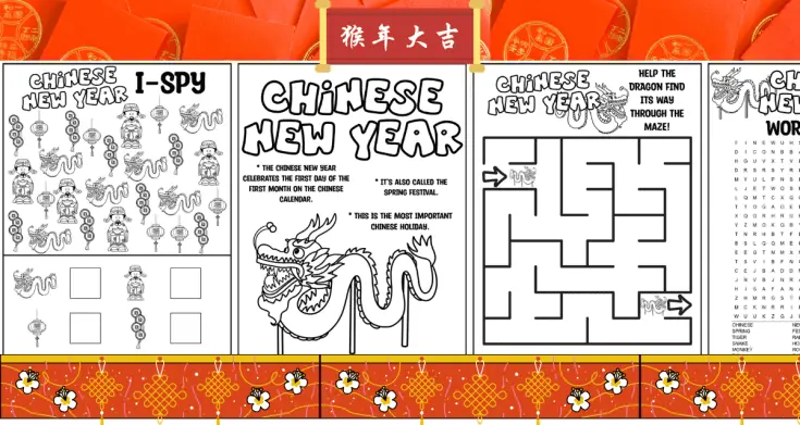 22 Chinese New Year Free Printables for Kids