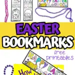 6 Free Printable Easter Bookmarks to Color