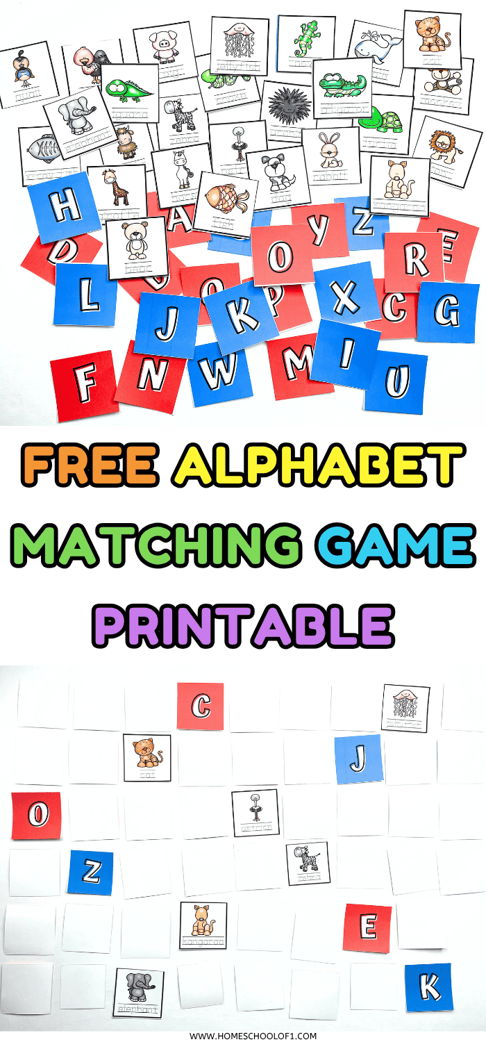 Free Alphabet Memory Game Printable for ABC Fun