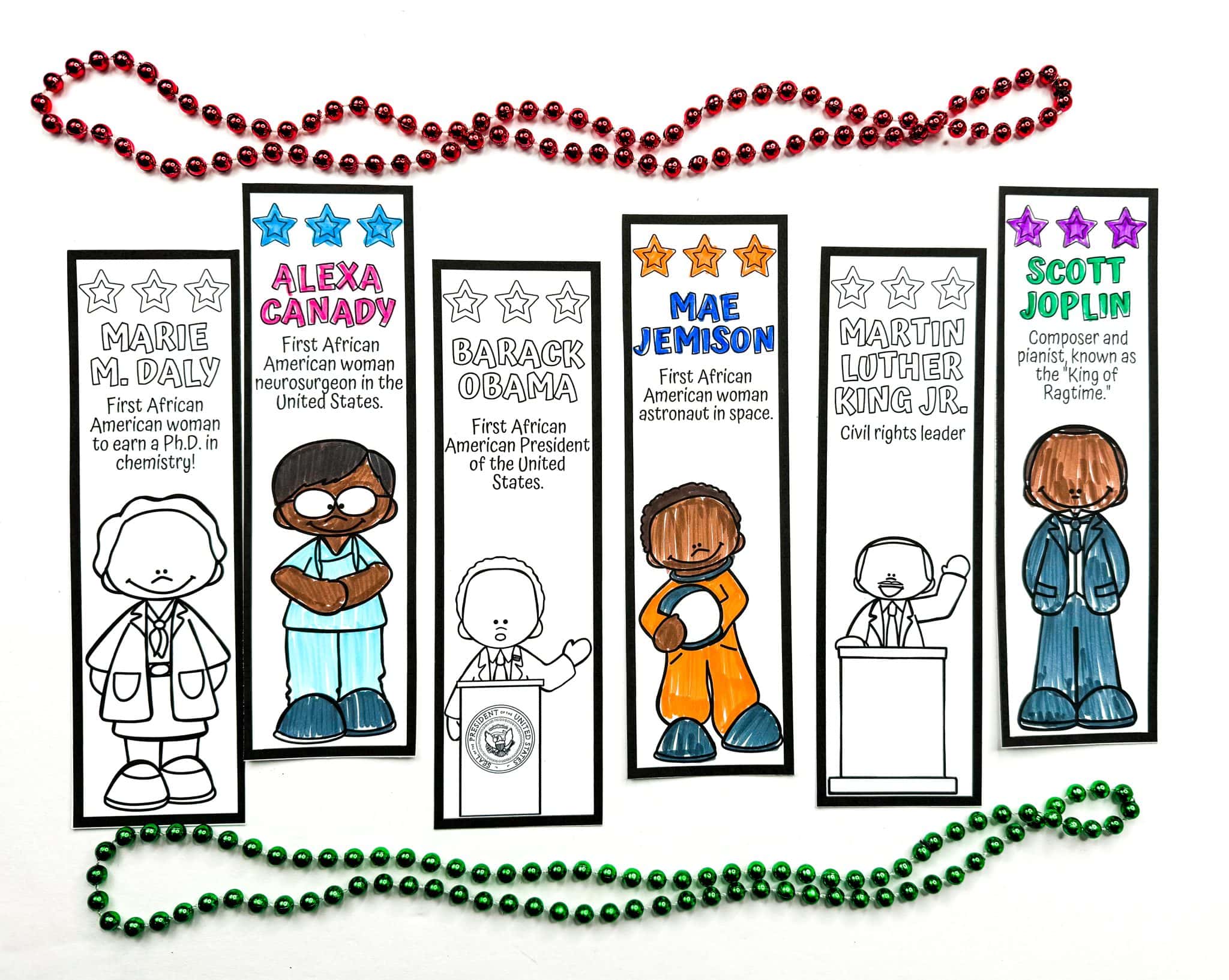 Free Printable Bookmarks to Color for Kids
