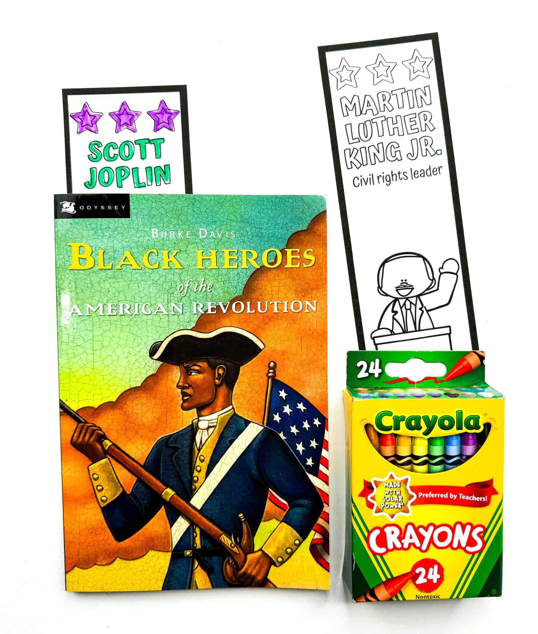 6 Free Printable Black History Bookmarks to Color