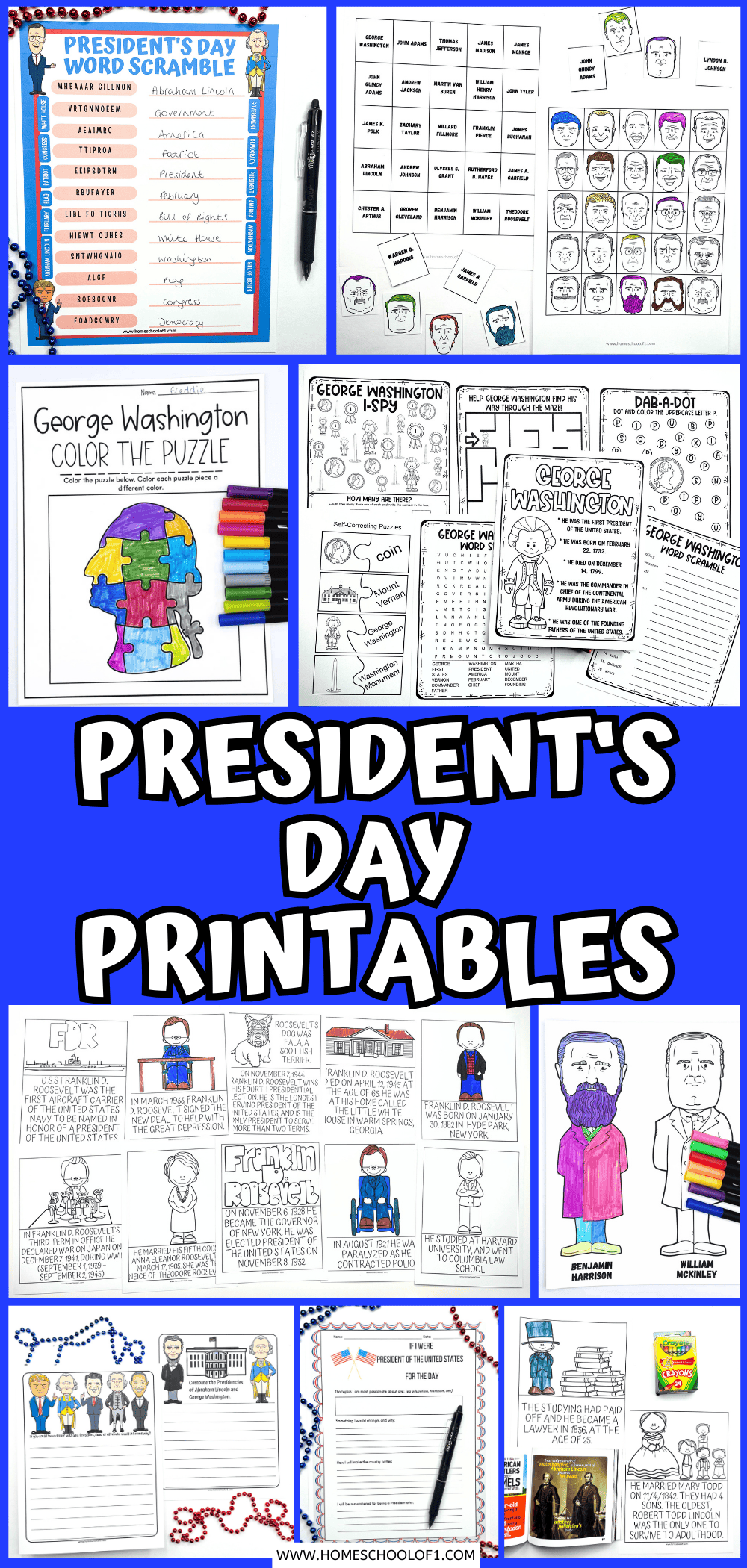 25 Presidents Day Printables for Kids