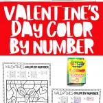 9 Free Valentine's Day Color by Number Worksheets
