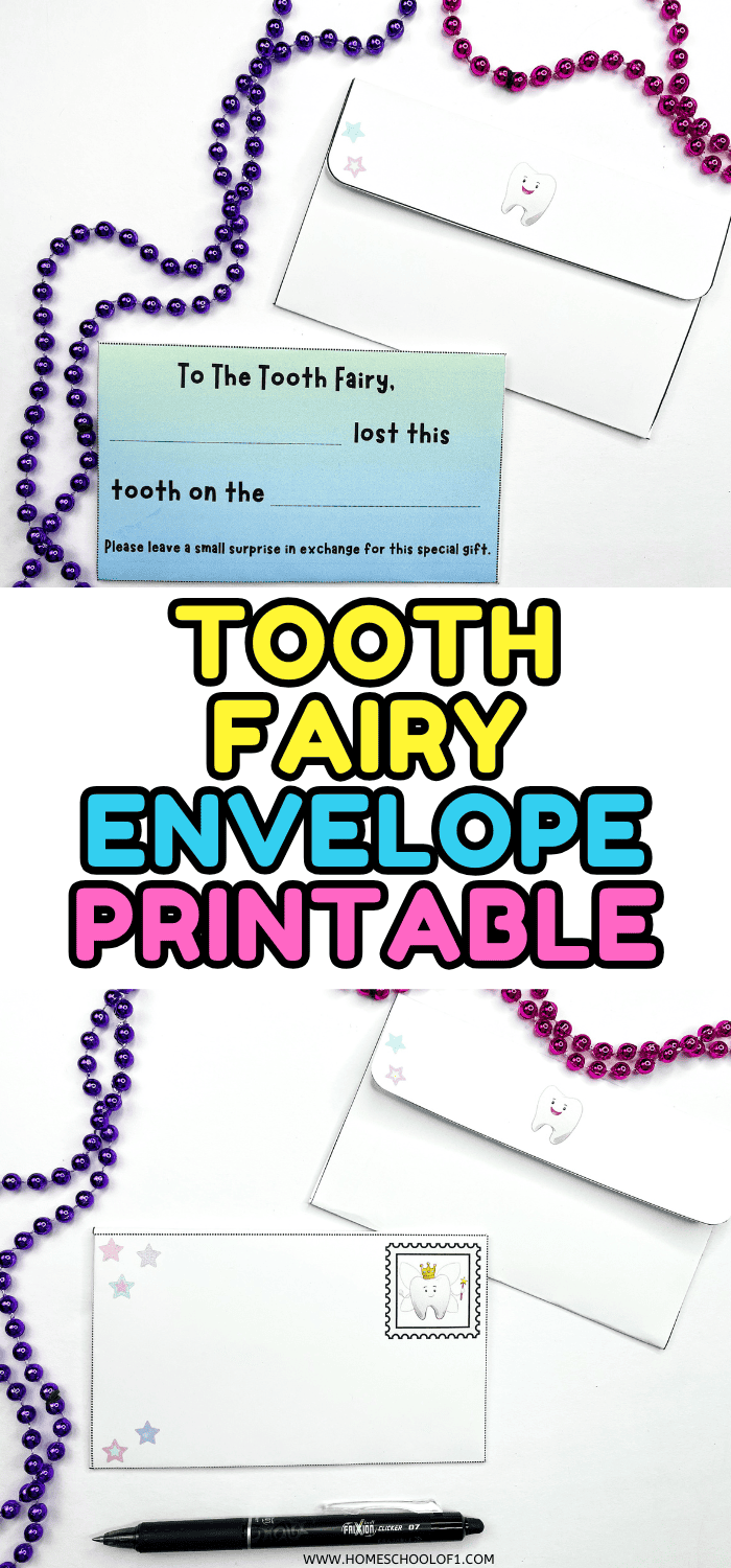 Free Tooth Fairy Envelope Printable Template
