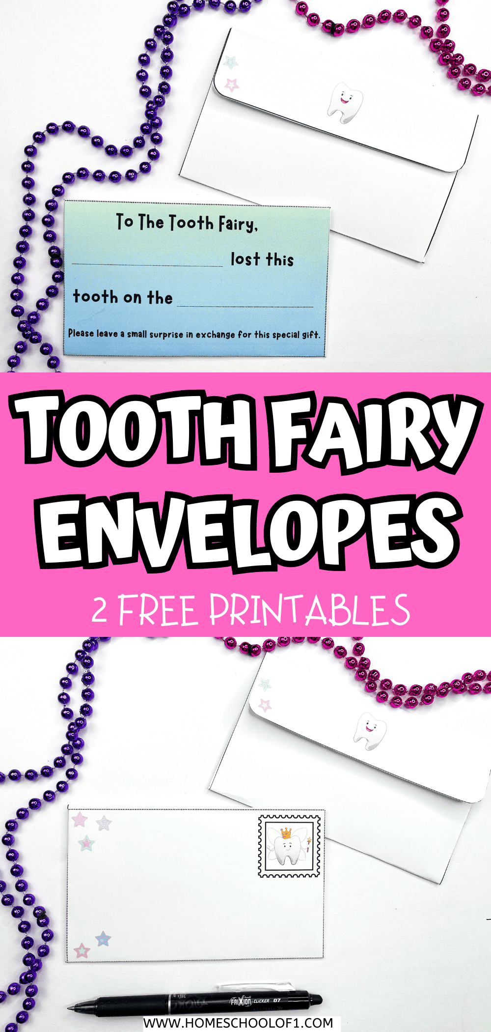 Free Tooth Fairy Envelope Printable Template