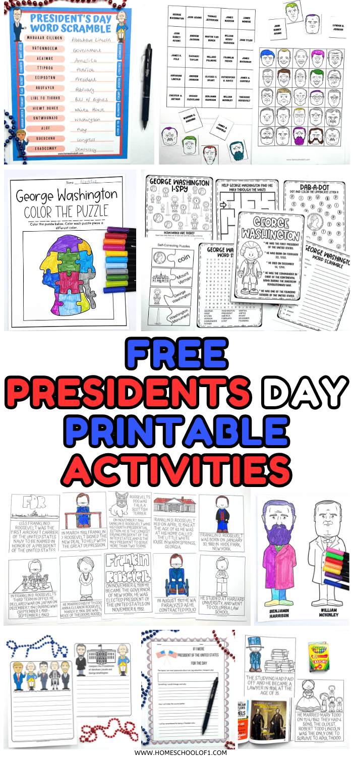 25 Presidents Day Printables for Kids