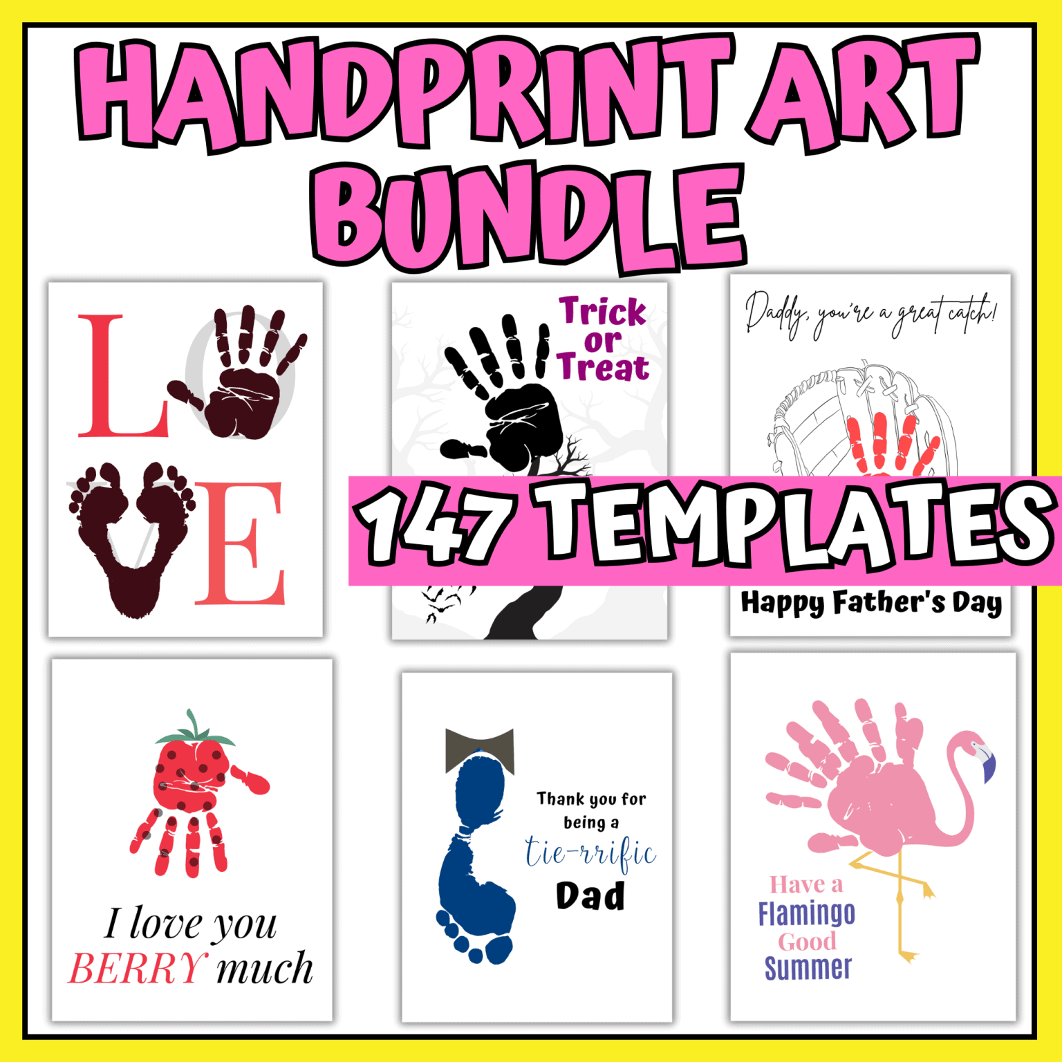 Free Father’s Day Handprint Printable Crafts