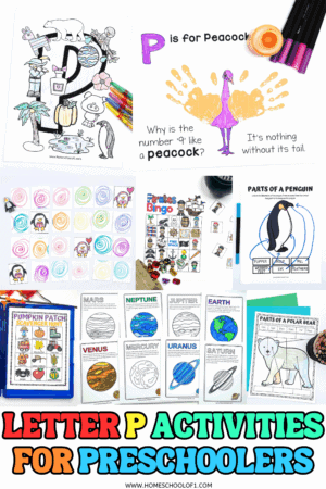 Fun Letter P Activities for Preschoolers Kids (Printables & Crafts)