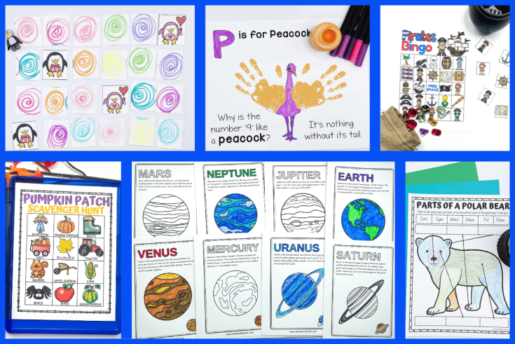 Fun Letter P Activities for Preschoolers Kids (Printables & Crafts)