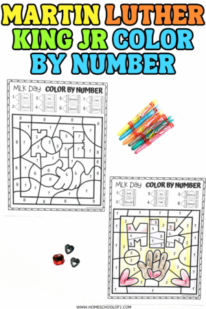 Free Martin Luther King Jr Color by Number Worksheets